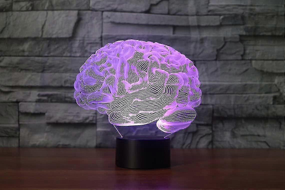 Brain 3d Illusion Night Light Acrylic Light 3d Arts Brain Model Led ...