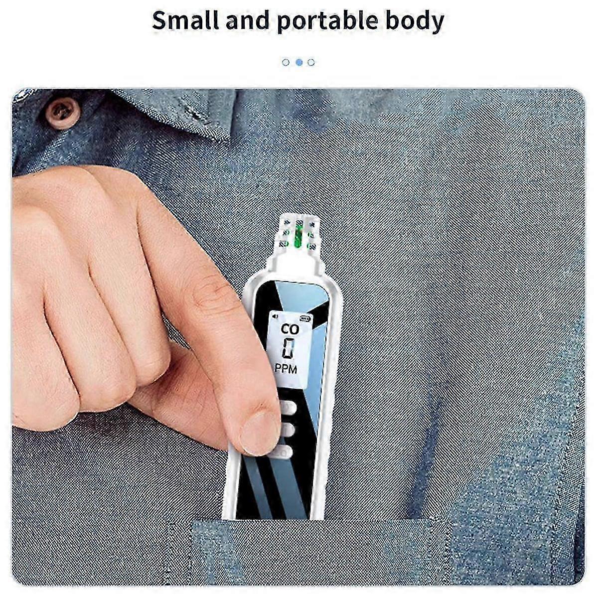 Portable Carbon Monoxide Detectors For Travel, Lcd Display Handheld Co ...