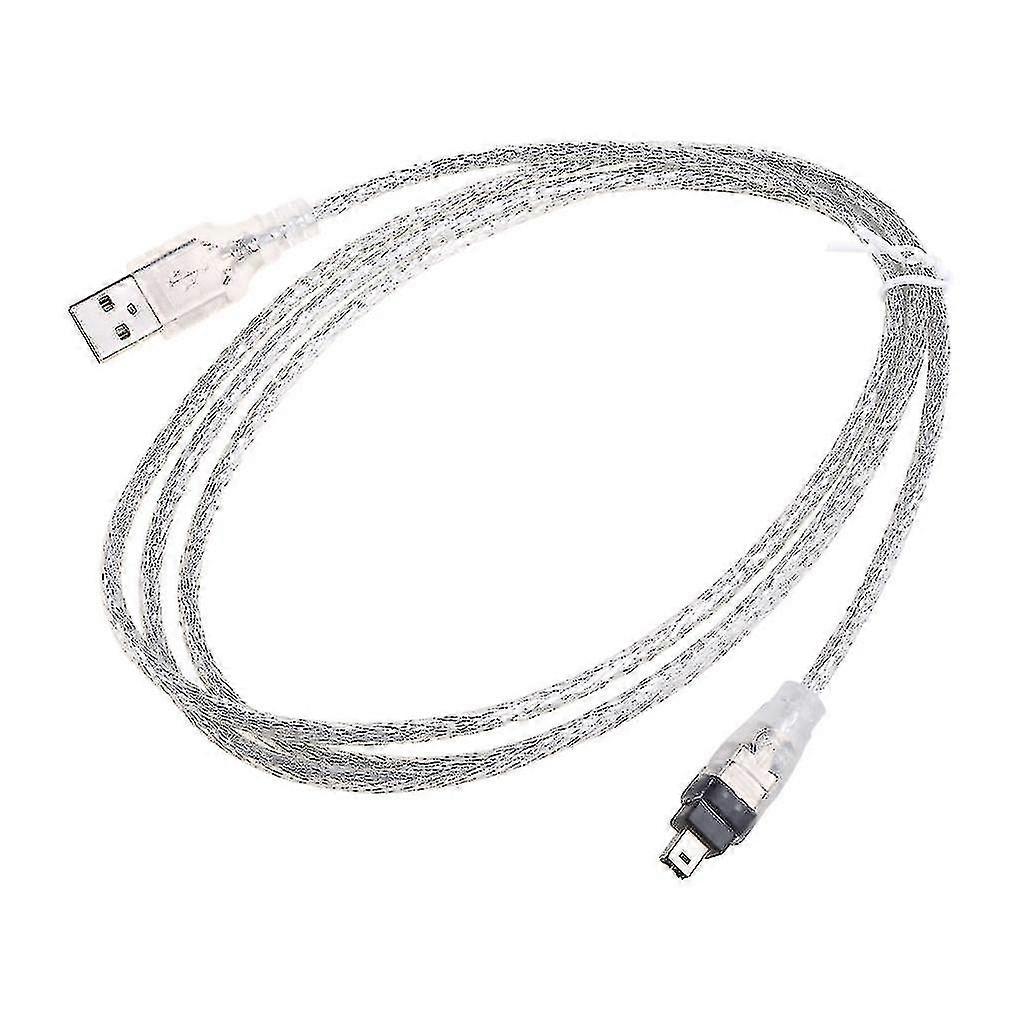 1 Pc Usb To Firewire Ieee 1394 4p 4 Pin Ilink Adapter Cable Cord Zzj ...