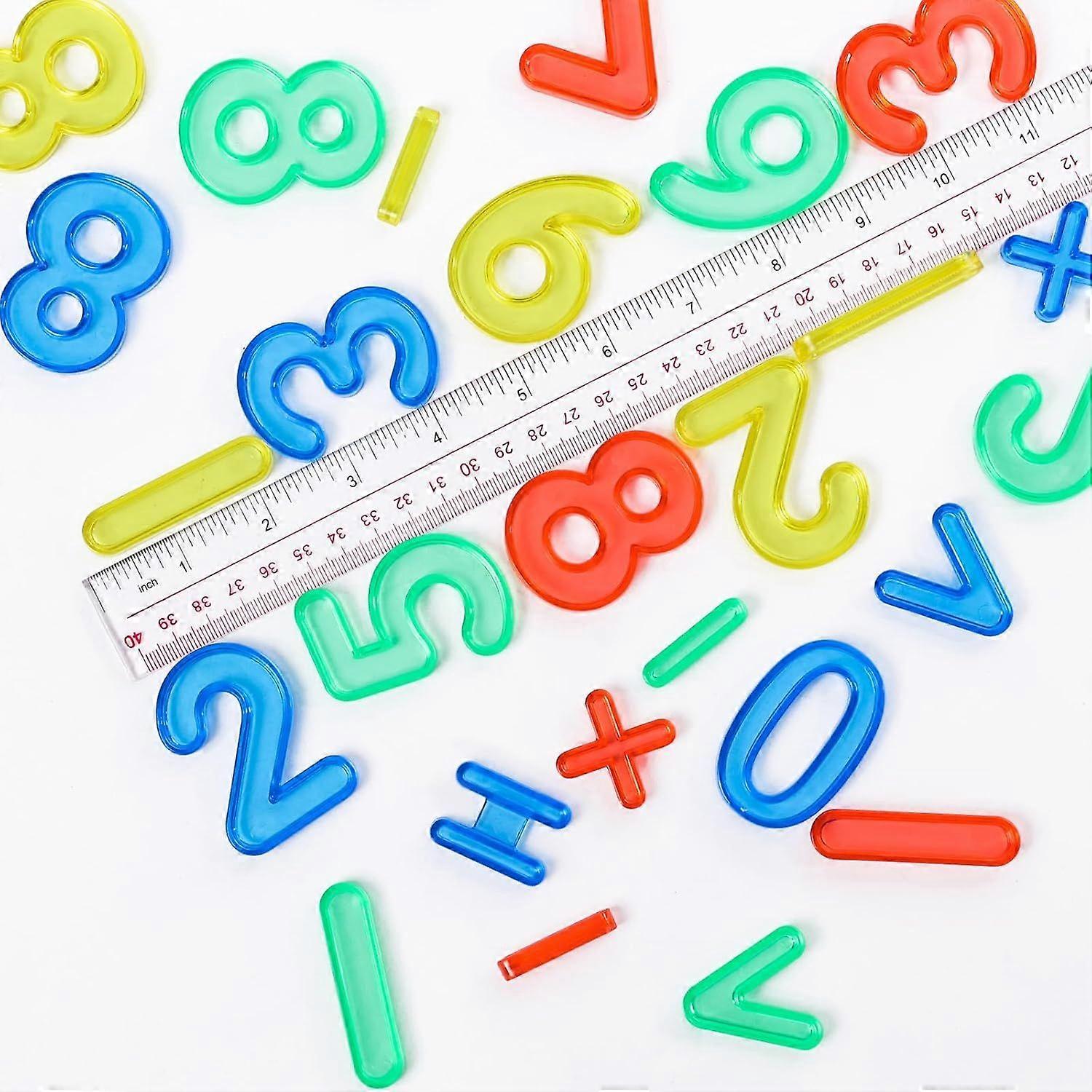SBSG 48 Pcs Translucent Numbers Light Table Toys, Manipulatives and ...
