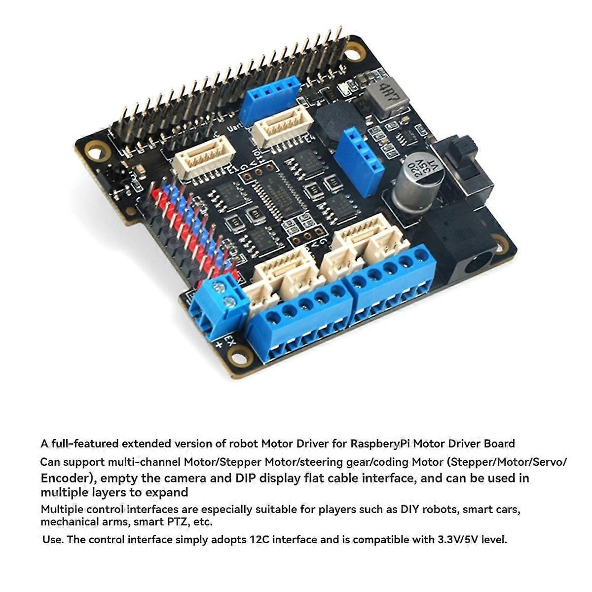 Robot Motor Driver Board for 3.3V/5V Voltage Levels Suitable for Motor ...
