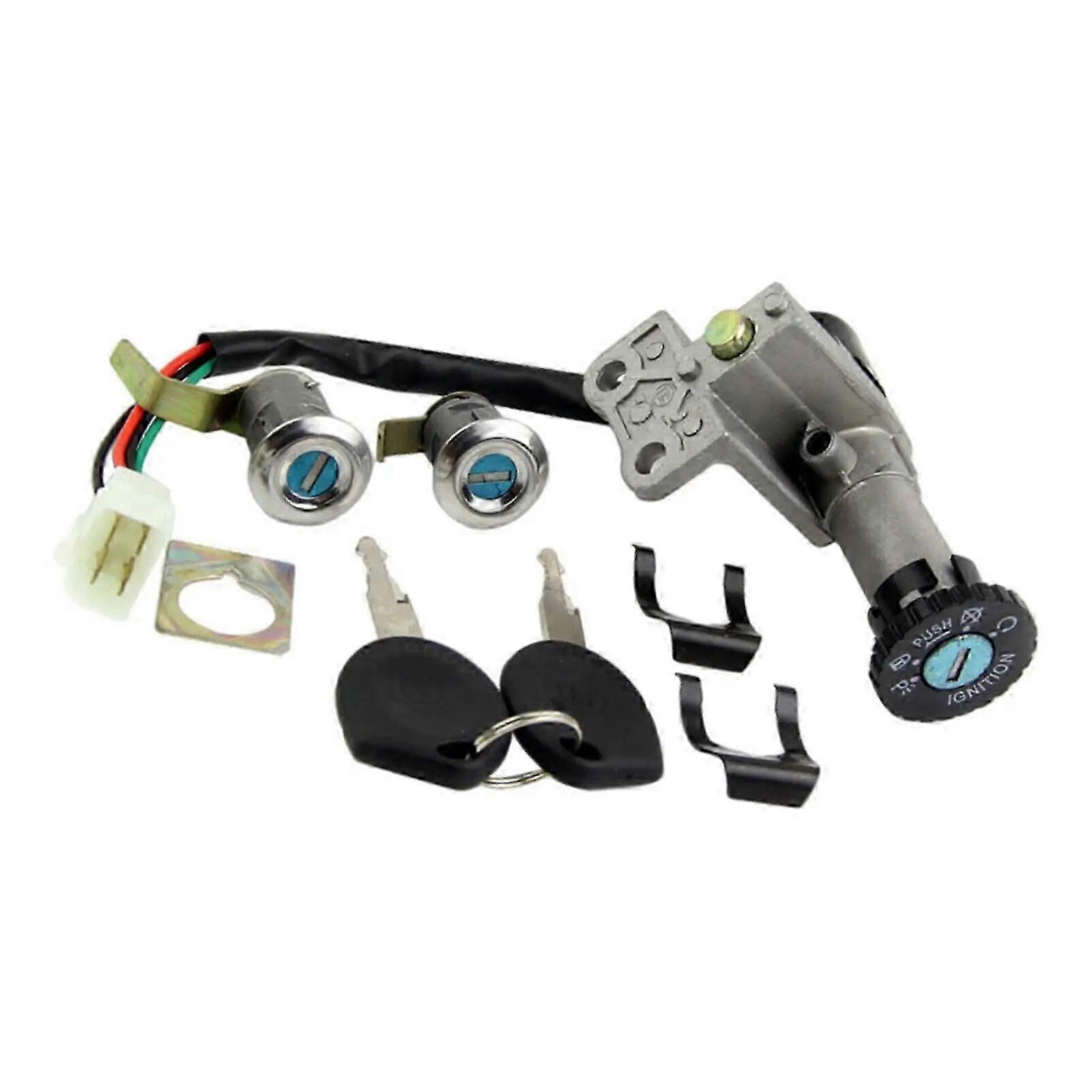 Ignition Switch Key Set Replacement Starter Lock Automotive New ...