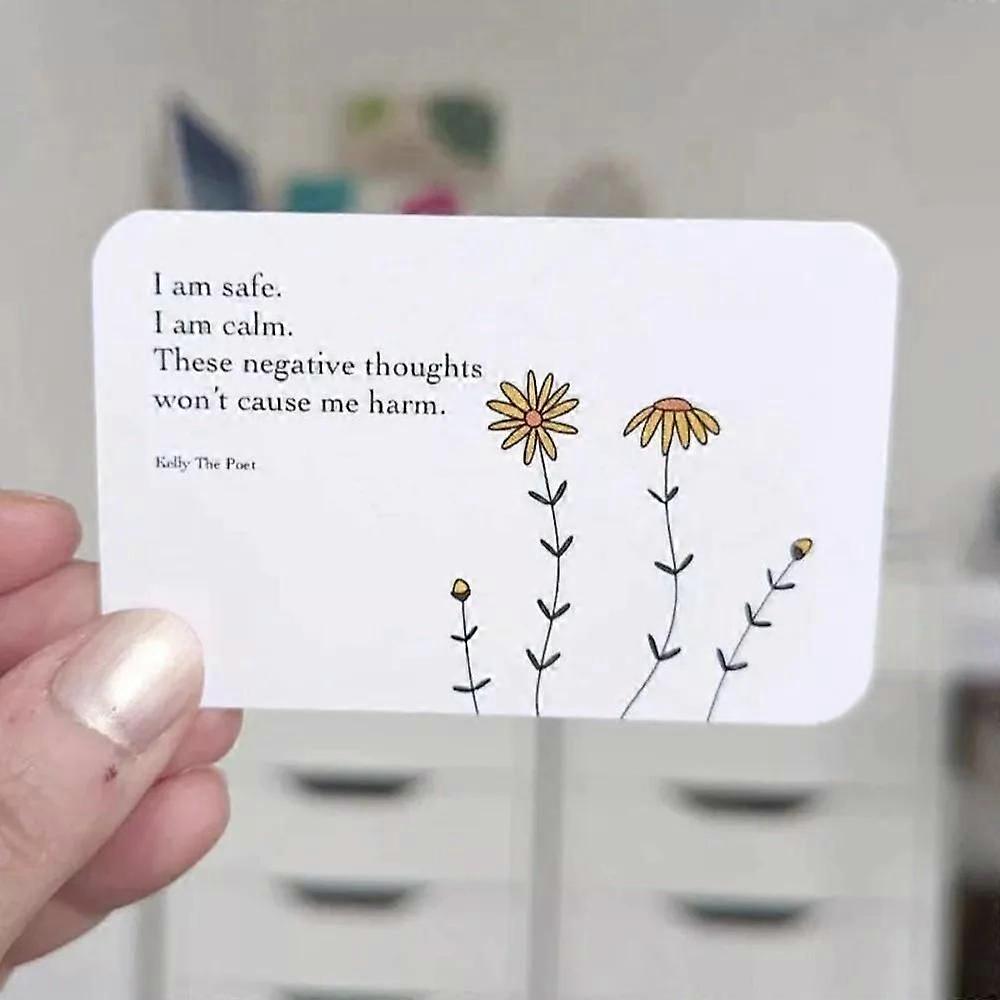 Positive Affirmations Poems Cards Anxiety Relief Pocket Poems Card 2025 ...