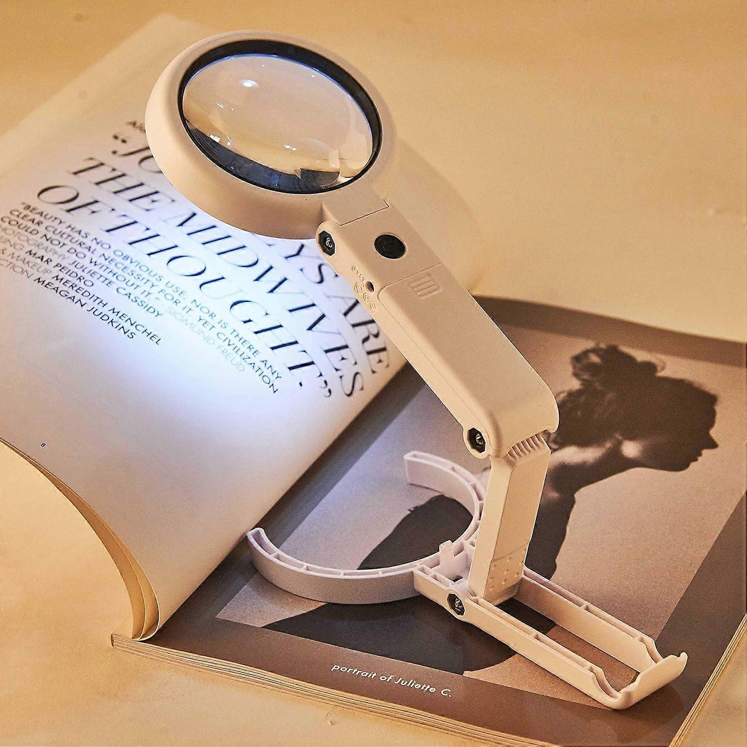 Adjustable Standing Base Magnifier, High-Quality Magnifying Glass with ...