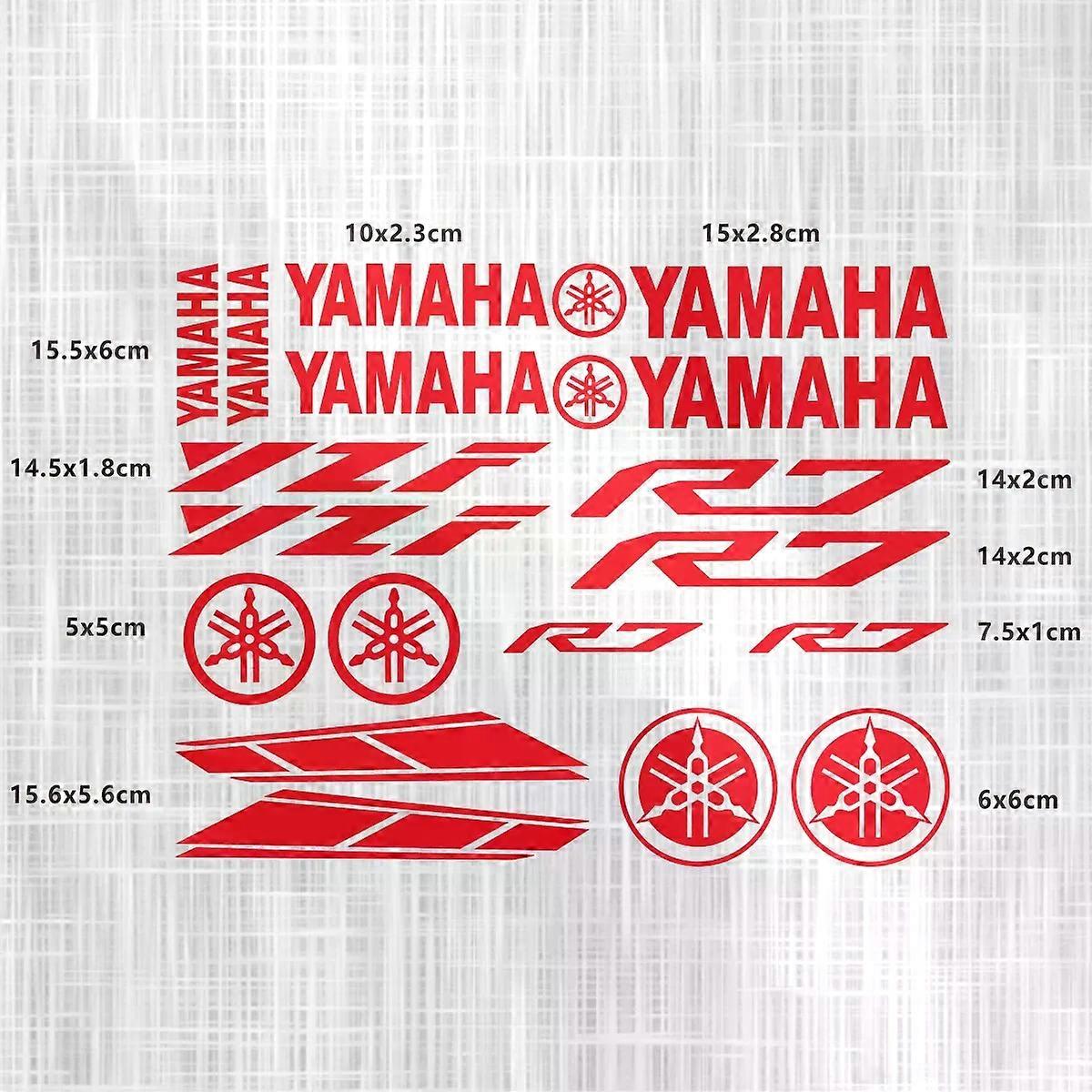 For Yamaha YZF R7 Logo Sticker Motorcycle Helmet Decal Set | Fruugo SE