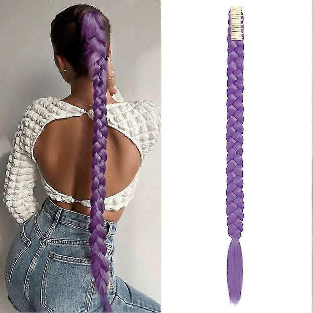Rumi Wig Anime Demon Superstar Purple Long Braided Cosplay Hair | Fruugo UK