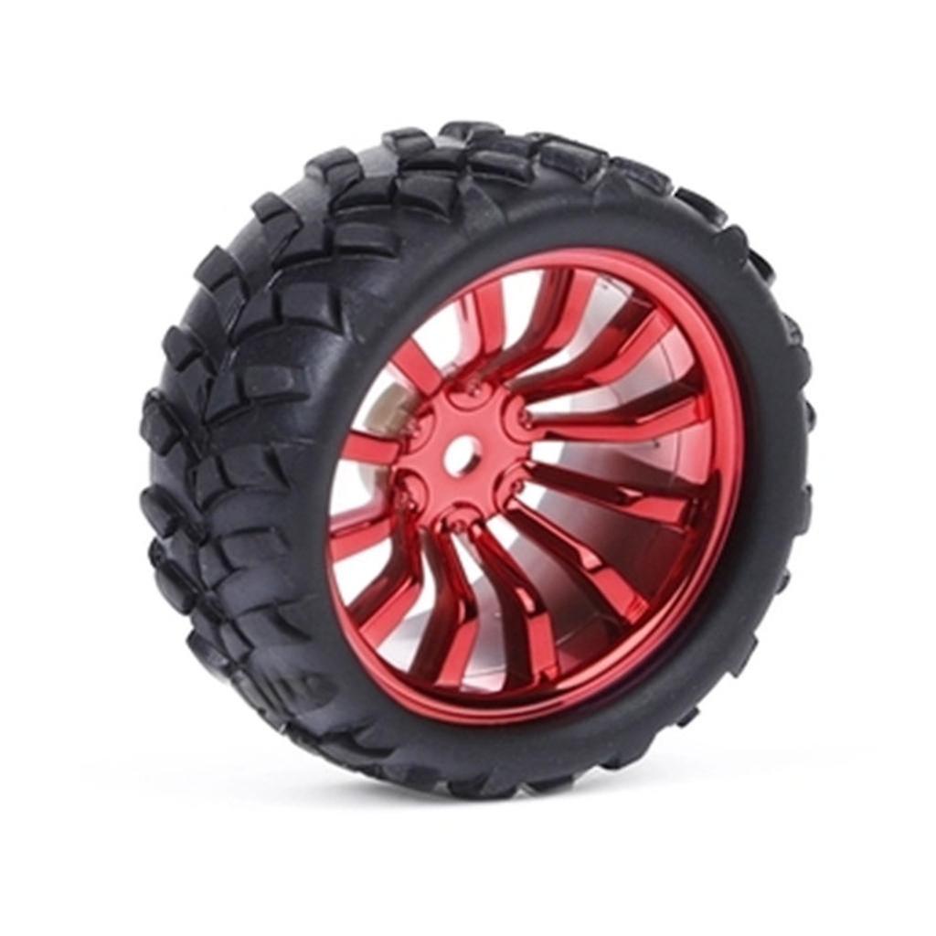 Robot Tire Gear Motor Wheel Smart Small Wheel 72mm Tire Red | Fruugo FR