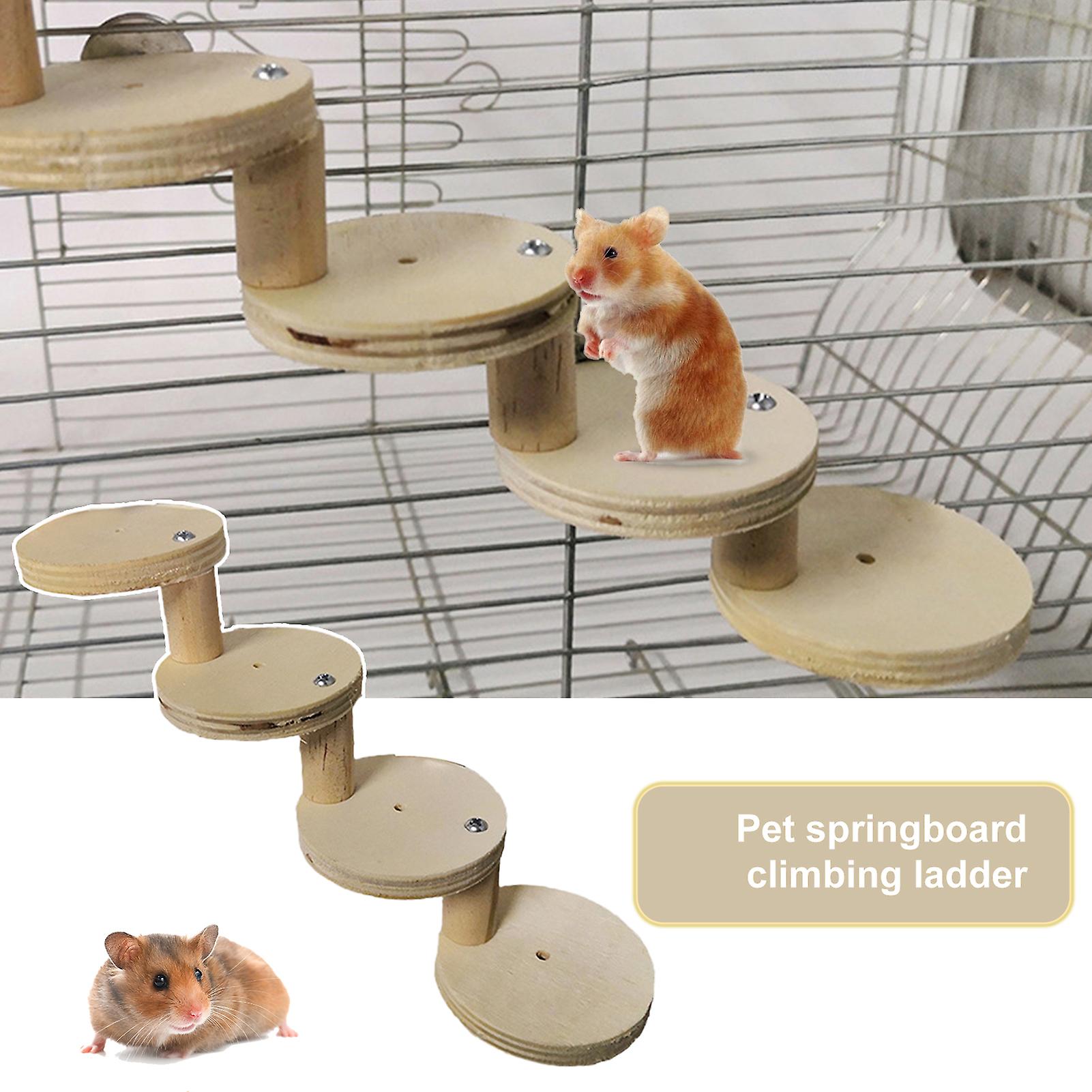 1 Set Hamster Ladder High Stability Detachable Solid Climbing Stairs ...