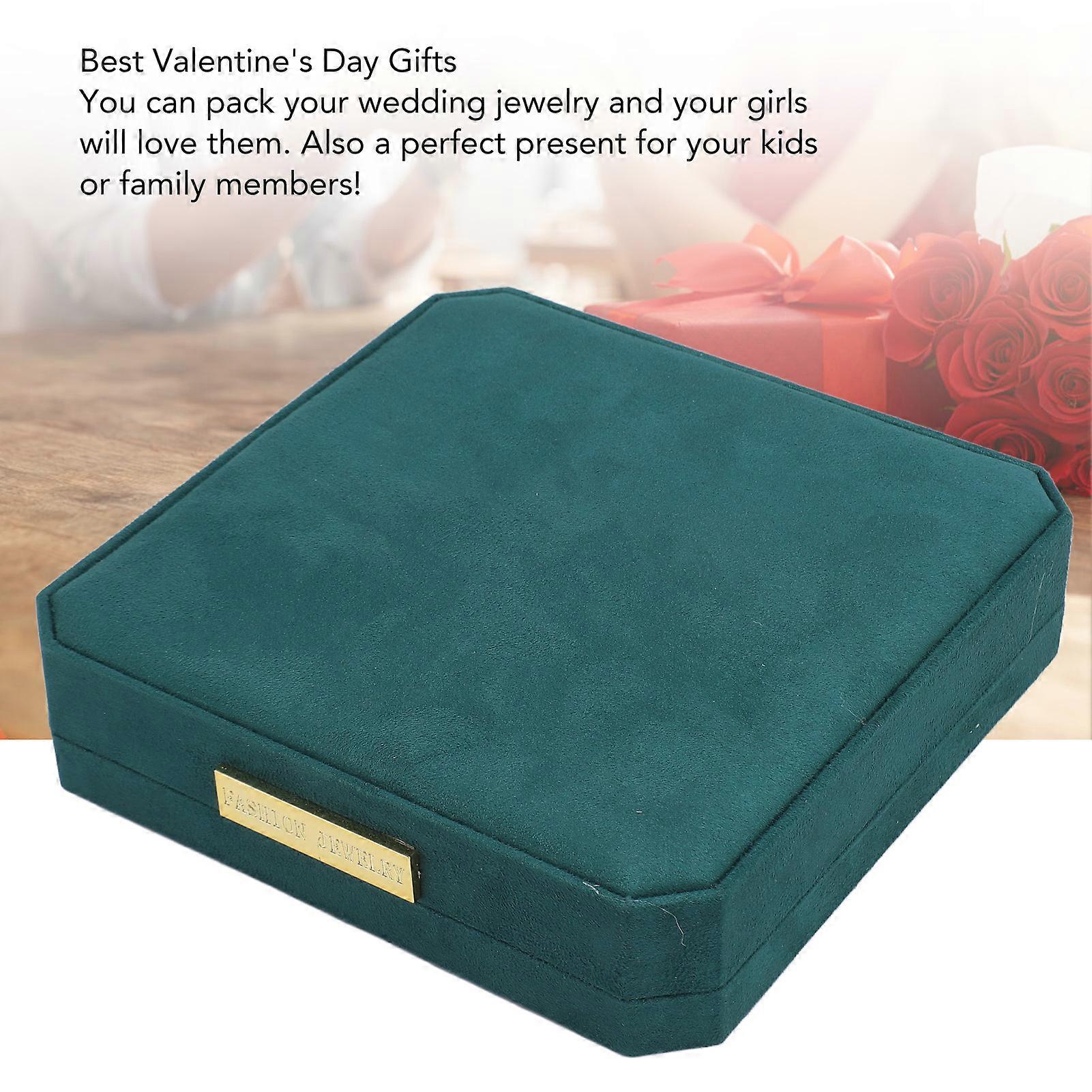 Jewelry Set Velvet Box Large Capacity Multifunction Jewelry Set Box for ...