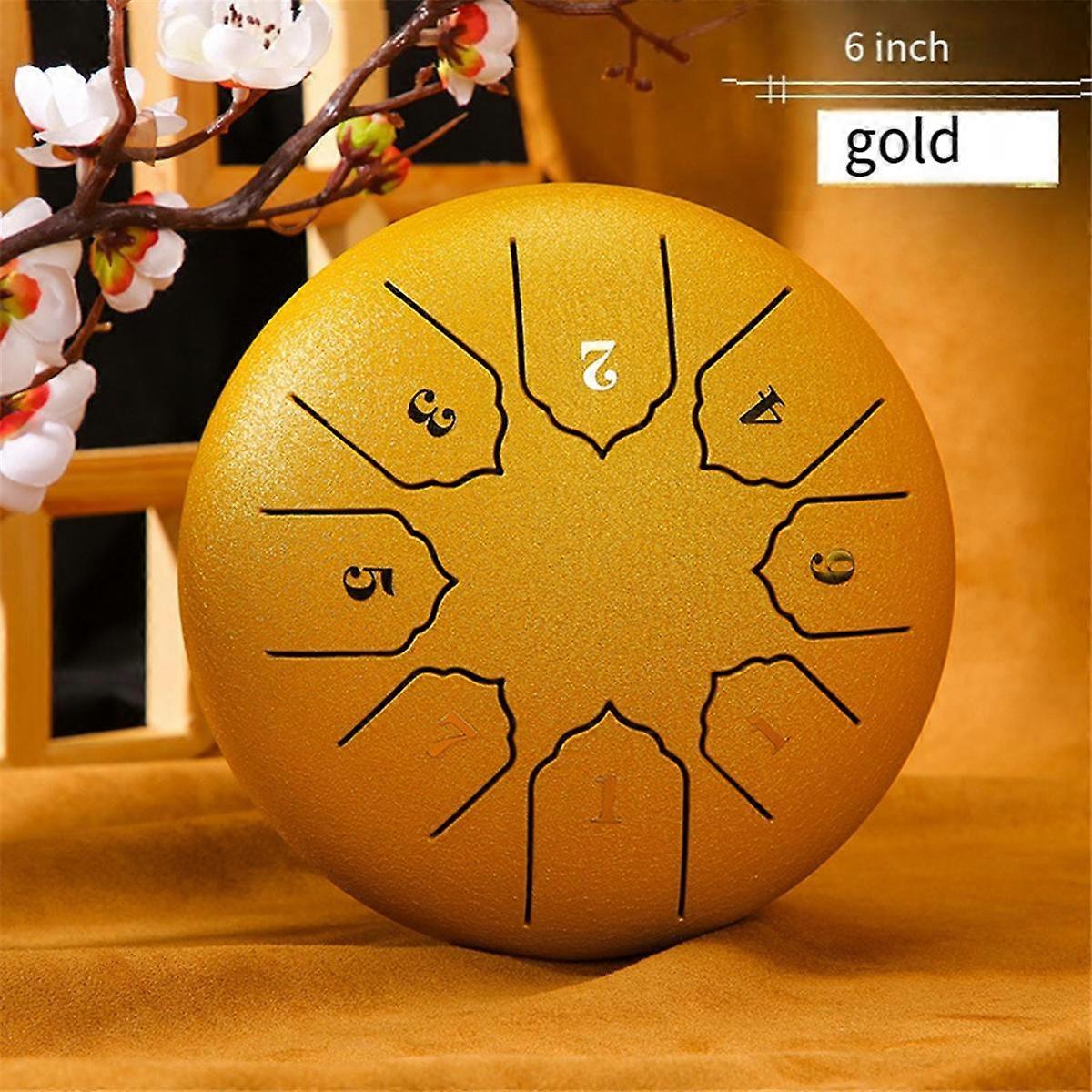 6-Inch 8-Tone Sound Rain Drum Outdoor Rain Drum Percussion Instrument ...