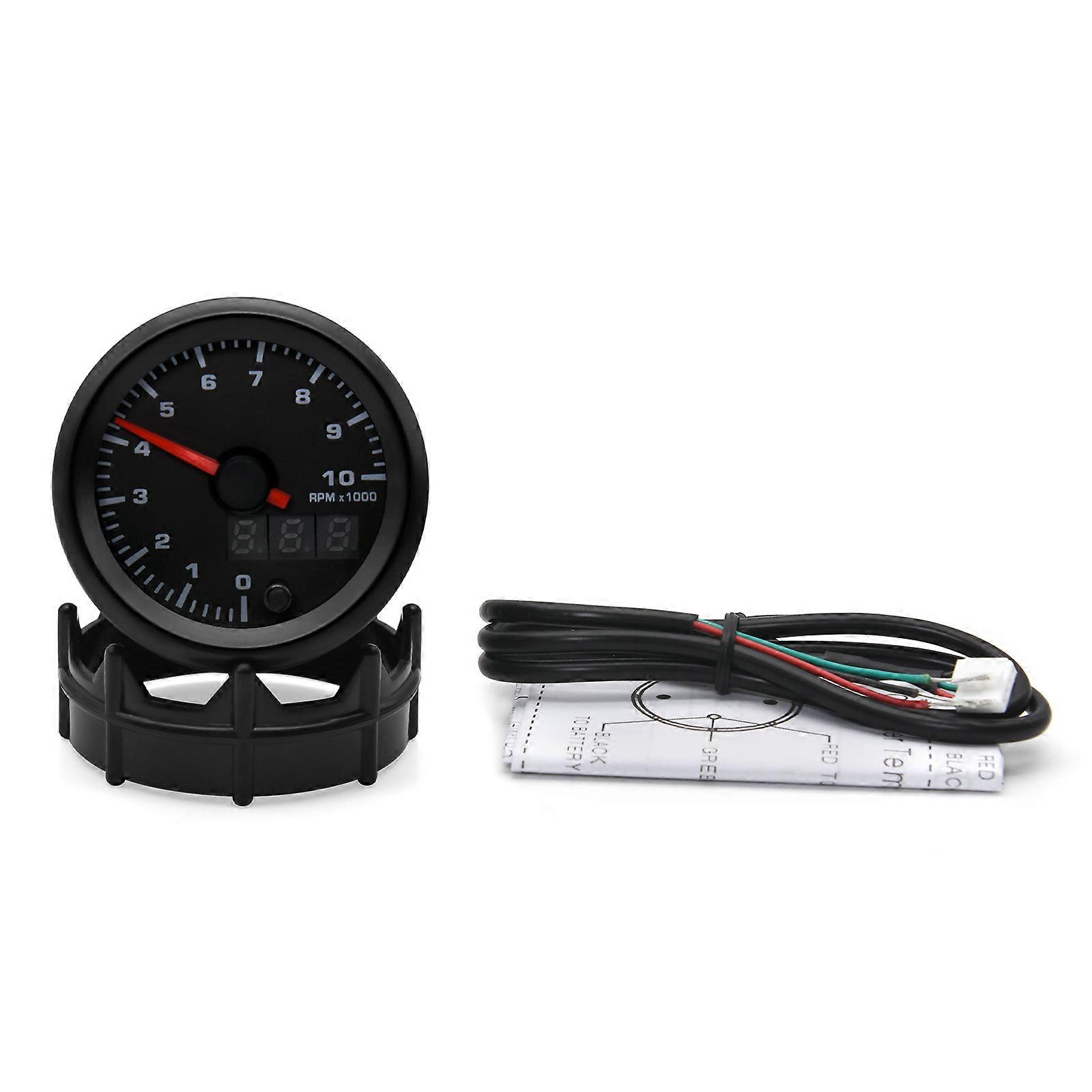 AD 7 Color LED Tacometro RPM Meter 2'' 52mm Car Tachometer Gauge 0 ...