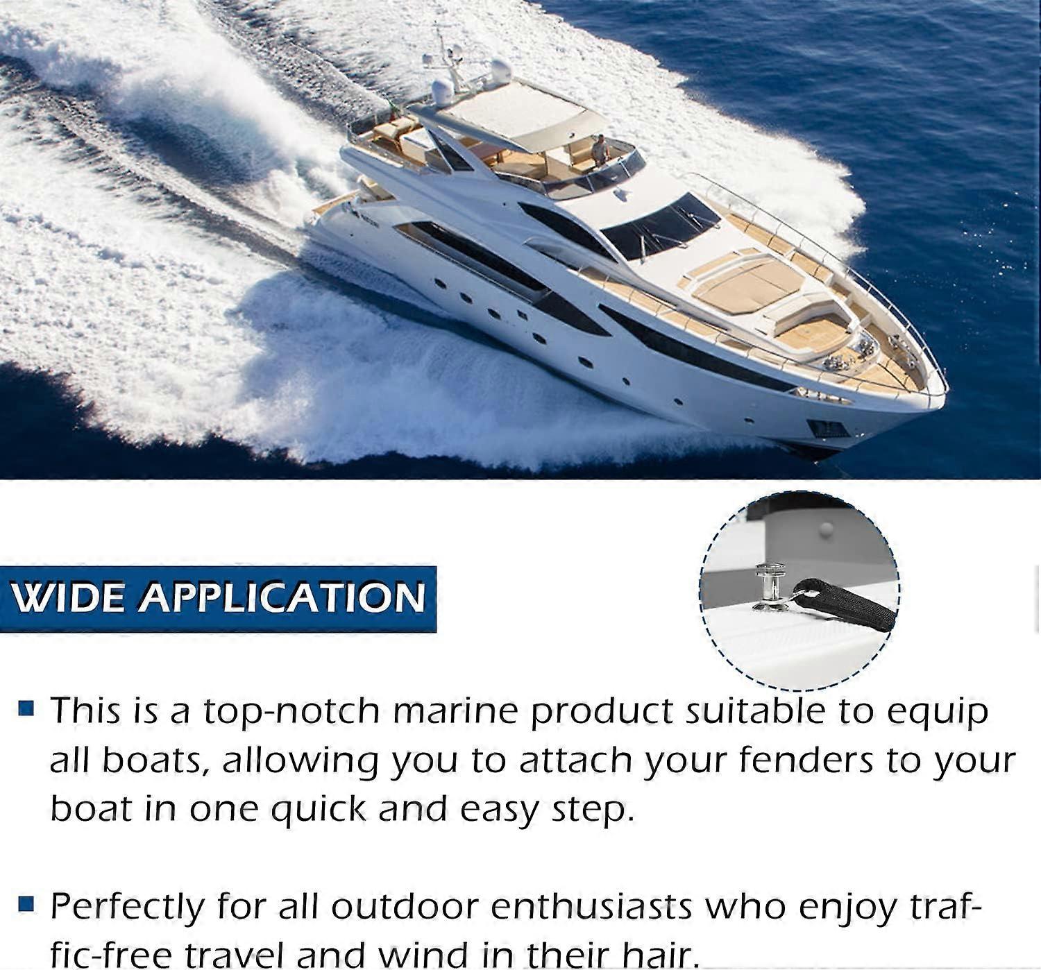 MingXing 1/2 Quick Release Boat Fender Receiver Marine Stainless Steel ...