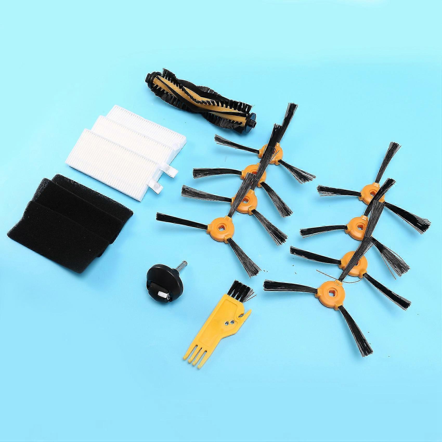 17pcs Side Brush Caster Filter For Deebot 600 601 605 710 N79 N79s ...