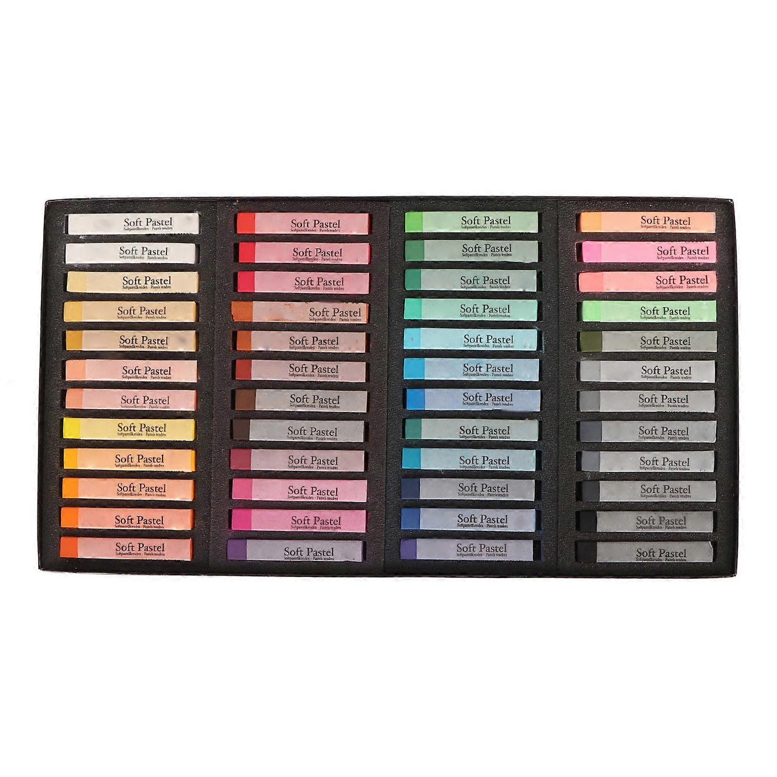 Soft Pastels 48 Colors High Adhesion Professional Harmless Chalk ...