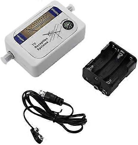 Digital Aerial Terrestrial Tv Antenna Signal Strength Meter White1pcs ...