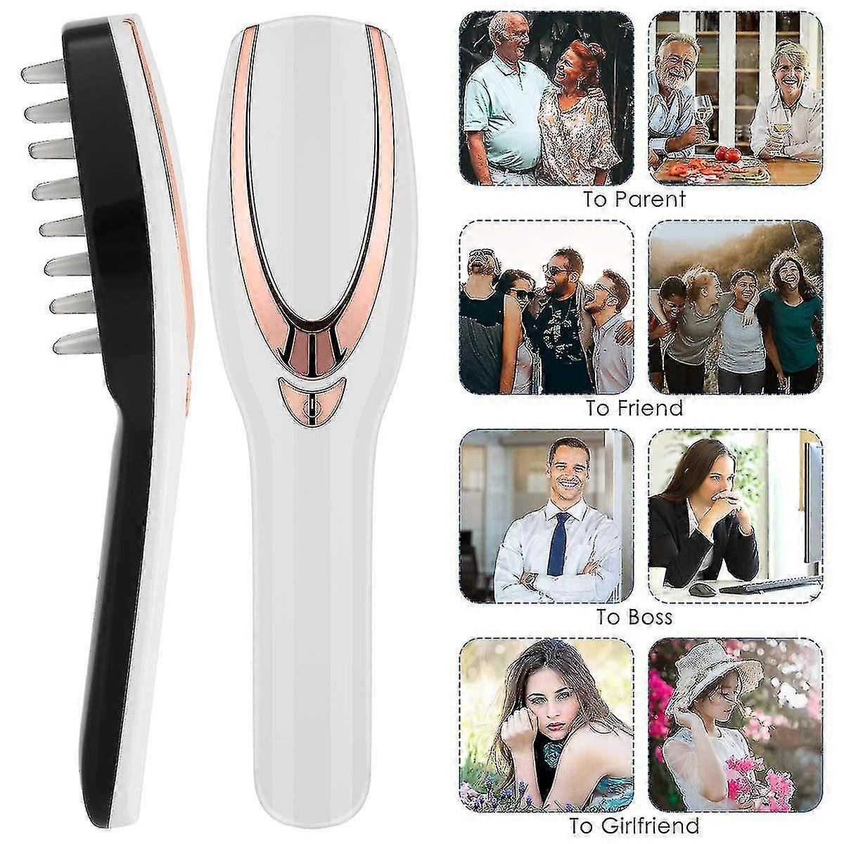 Phototherapy Hair Regeneration Brush, Scalp Massage Comb For Hair ...