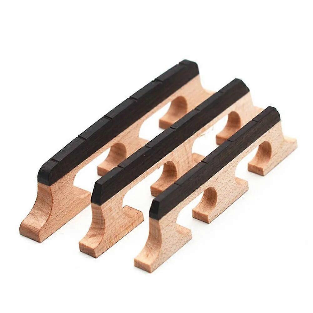 1pc Maple And Ebony 3 Footed Banjo Bridge For 4 5 6-String Banjos Parts ...