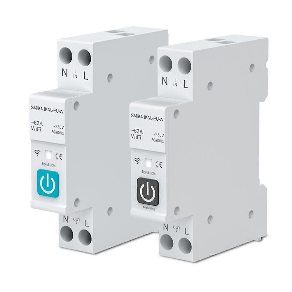 TUYA ZigBee / Wifi Smart Circuit Breaker With Metering 1P 1-63A DIN ...