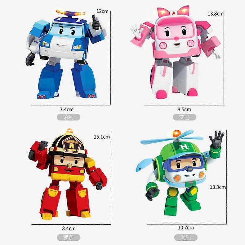 Poli Robocar Robot Transforming Robot Fire Truck Traffic Rescue Team ...