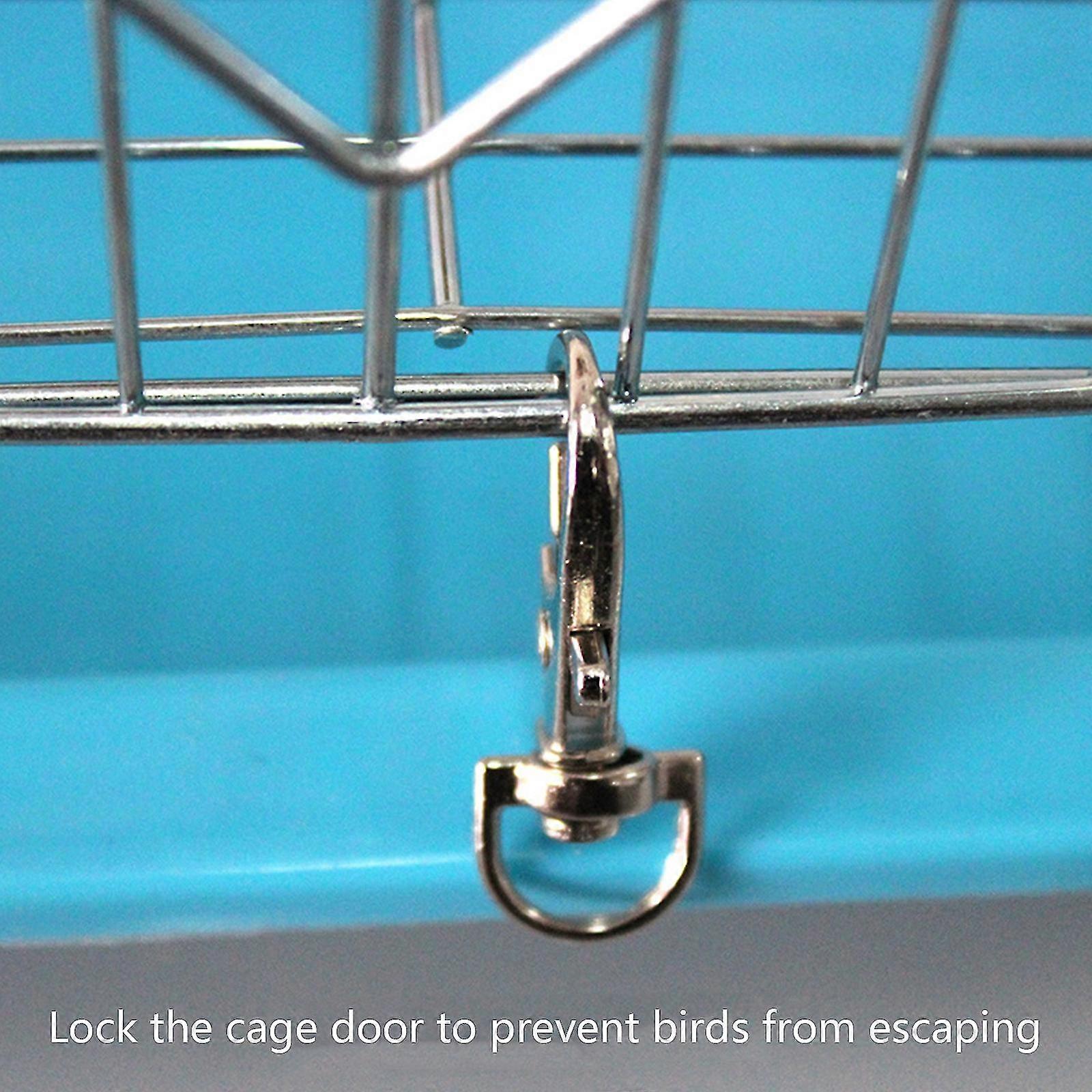 20 Packs Bird Cage Lock Clips Door Metal Hook Fixing Rabbit Chicken ...