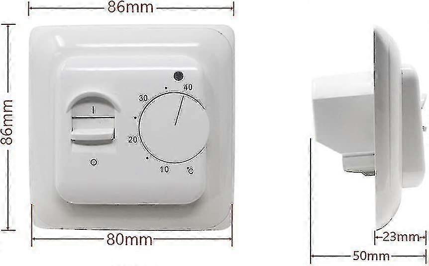 Electric Underfloor Heating Controller Manual Thermostat 220v 16a 3976