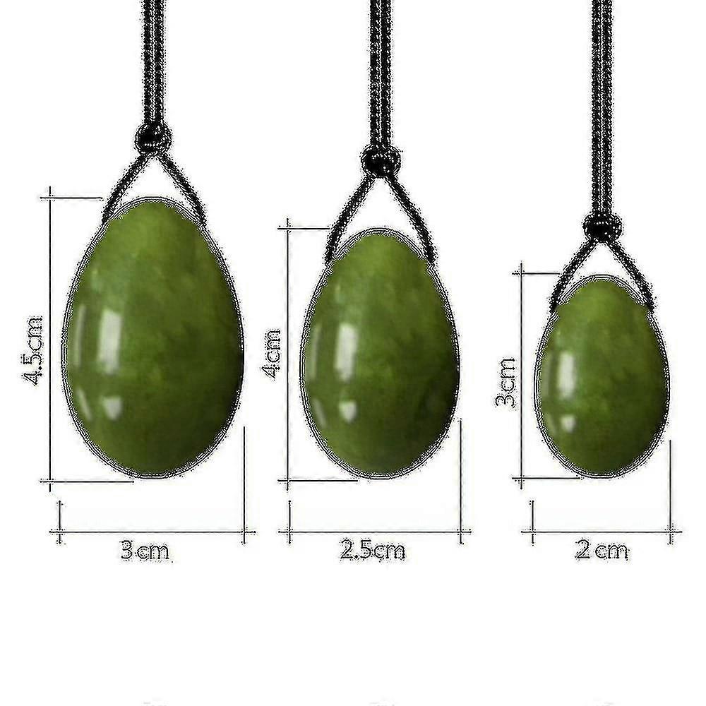 Natural Jade Egg Kegel Exercise for Women - Whole Set for Pelvic Floor ...