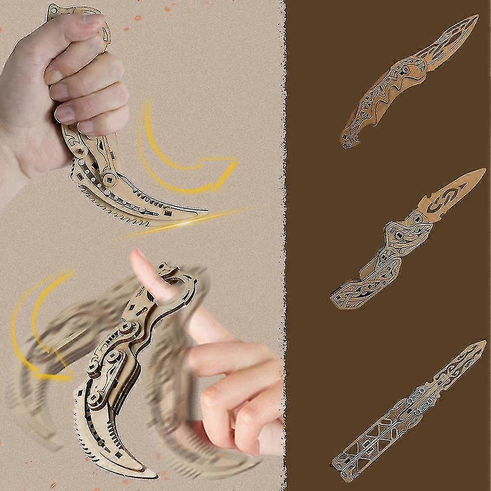 Simple Wooden Folding Cutter Building Blocks Toy Educational Logic ...