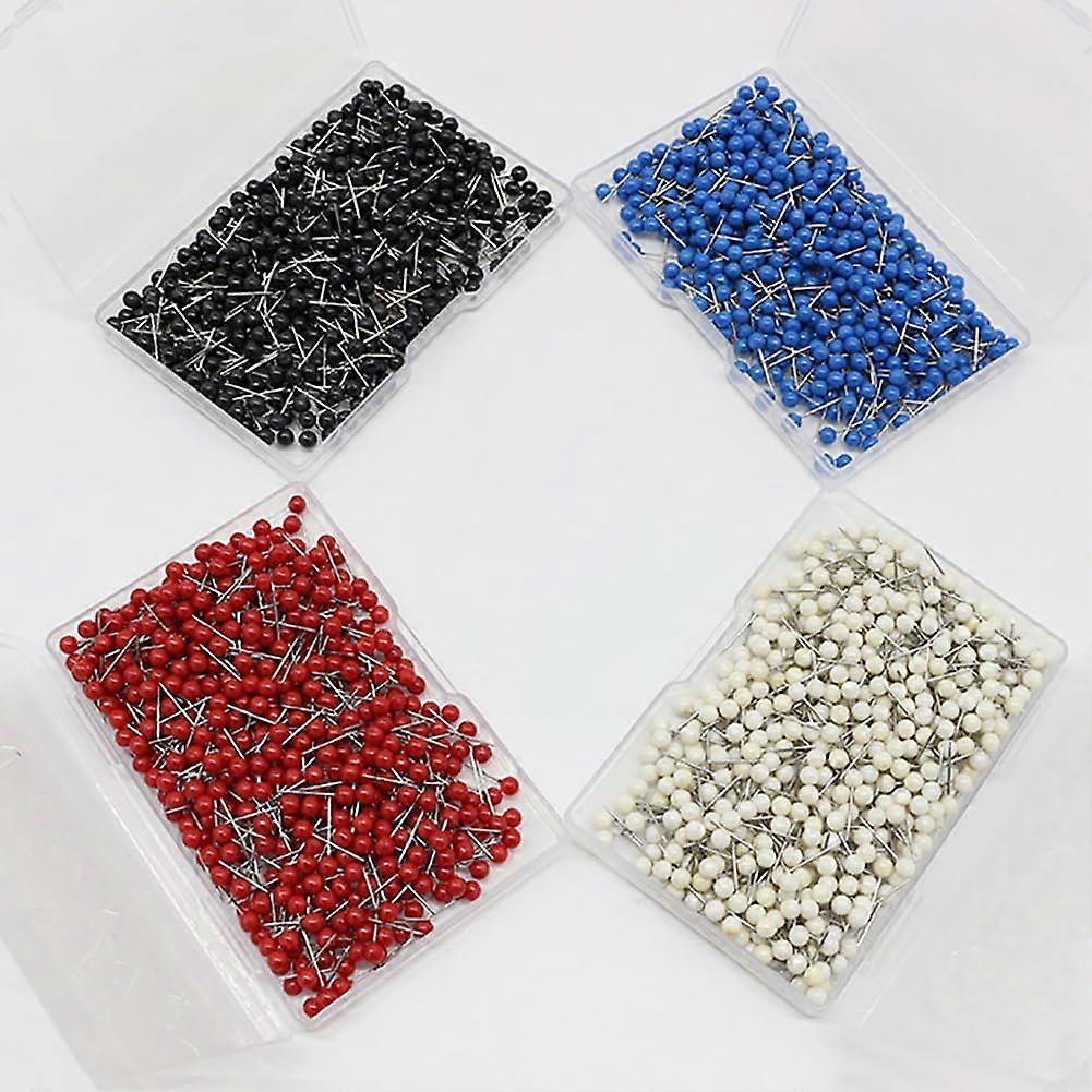 500 Pcs Plastic Round Head Push Pins Travel Map Push Pins Crafting Photo Thumb Tacks Office ...