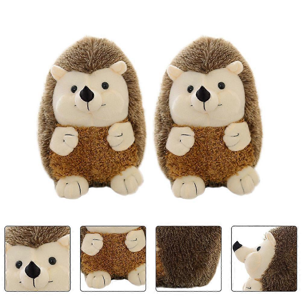 2pcs Adorable Little Hedgehog Plush Doll Simulation Hedgehog Plush Toys ...