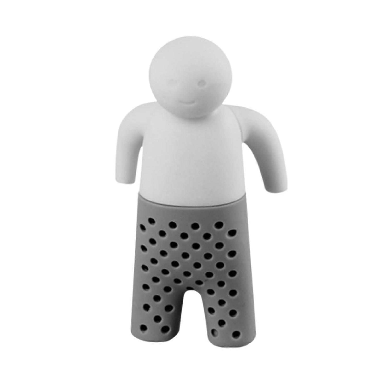 JiKaiX Hanging Silicone Tea Infuser Fine Mesh Man Shape Food Grade ...