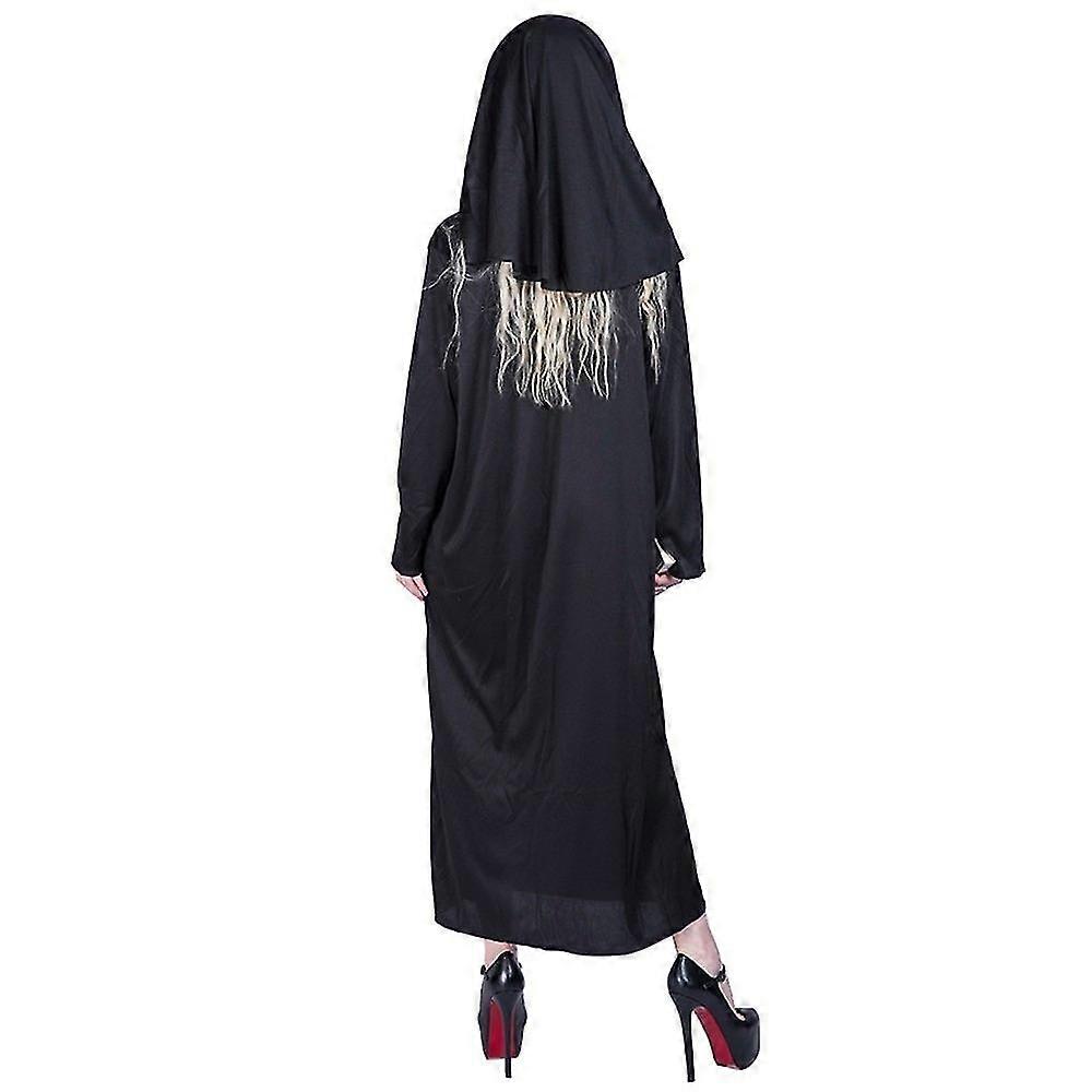 Nuns Dress Robe Women Sister Court Cosplay Female Halloween Costume ...