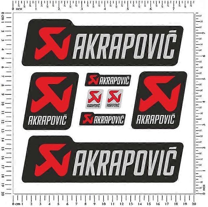 For Akrapovic Sticker Silencer Muffler Tip Pipe Tank Logo Decal | Fruugo UK