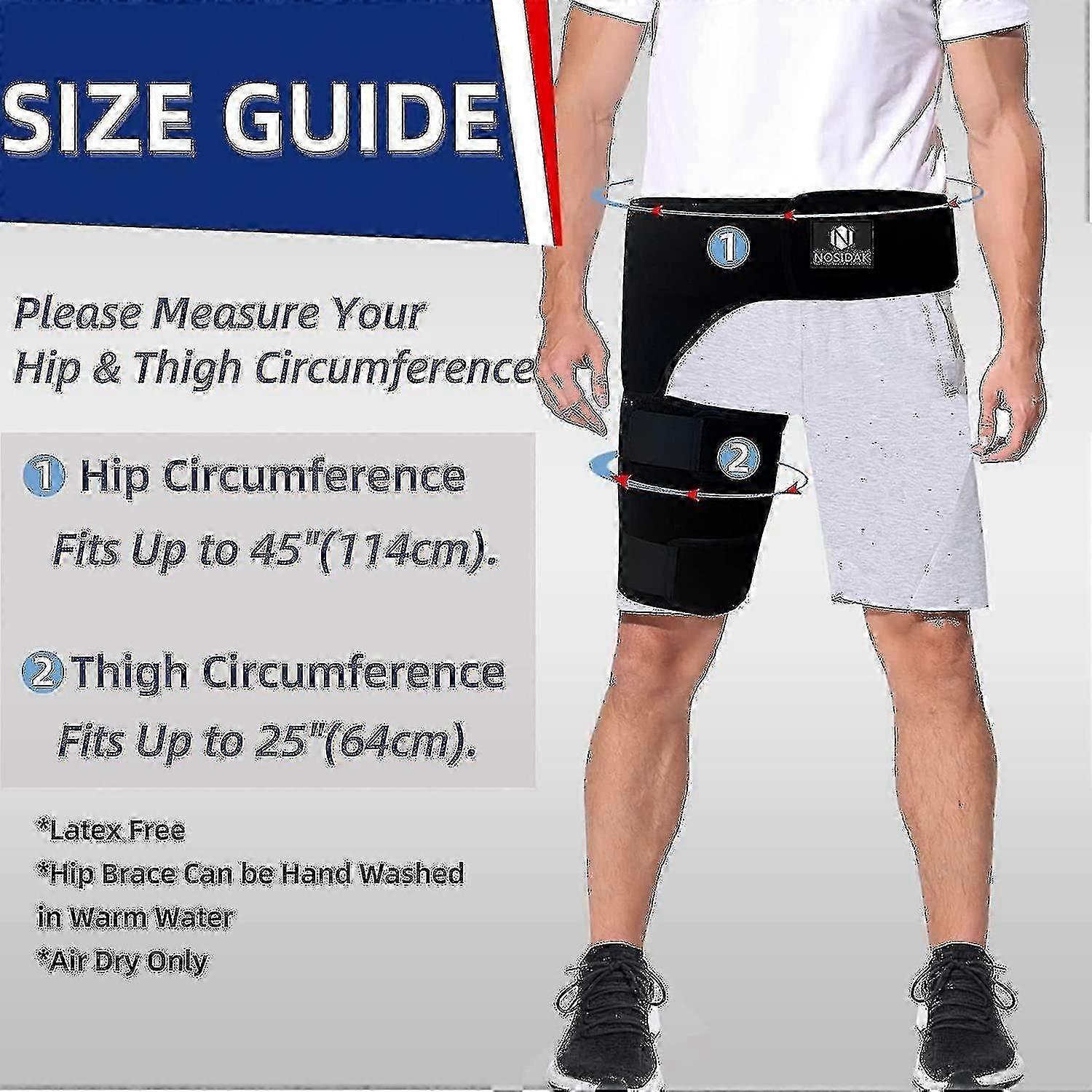 Hip Brace For Sciatica Pain Relief Hamstring Compression Sleeve Groin ...