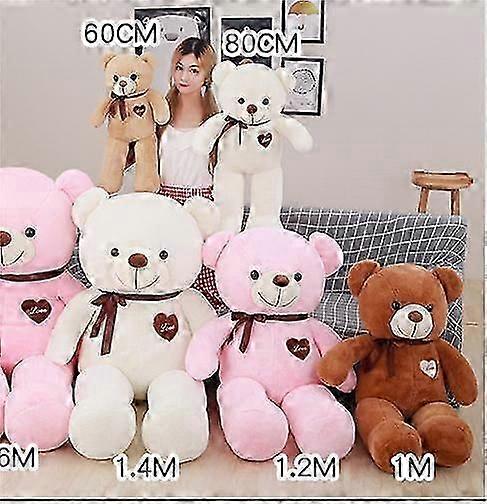 60/80/100/120/140cm Giant Teddy Bear Plush Toys Soft Teddy Bear Stuffed ...