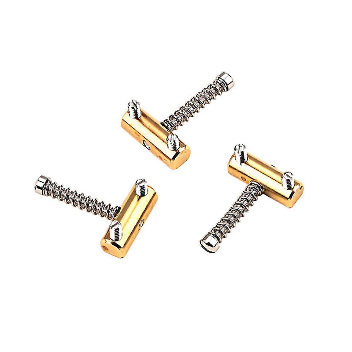 3Pcs Vintage Style Fixed Tele Electric Guitar Bridge Brass Saddles TL ...