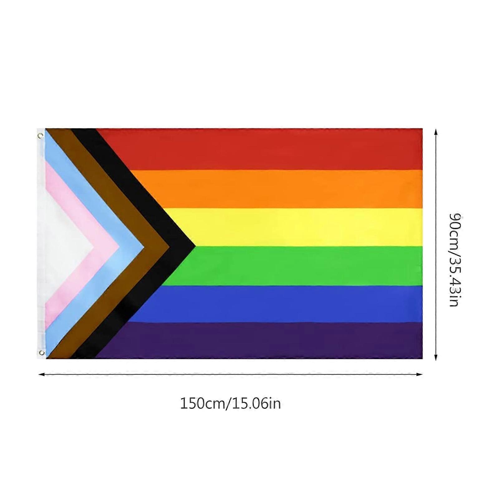 Homosexual Bisexual Pride Flag LGBT 90x150cm Colorful Rainbow Flag Home Decorations Gay-Friendly ...