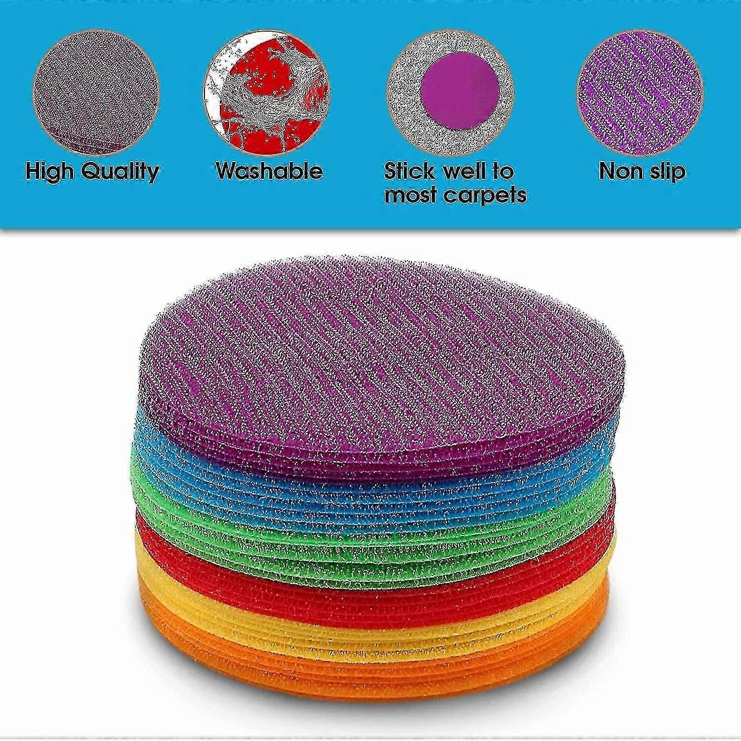 Piao 5 Inch Classroom Carpet Sit Spots | 30 Pieces Sit Spots For ...