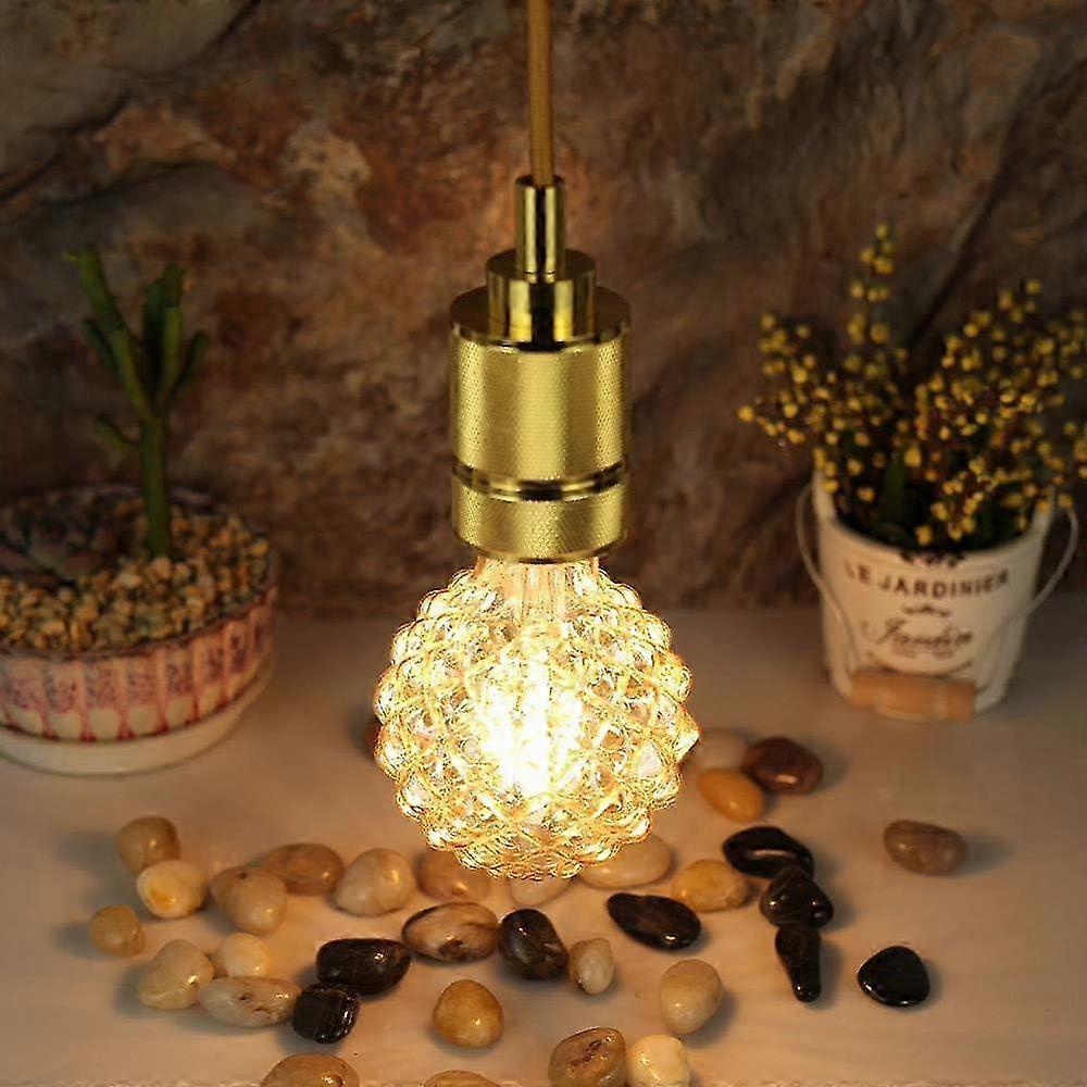 Vintage Amber Glass Led 4W 360Lumens Super Warm Yellow 220/240V E27 ...