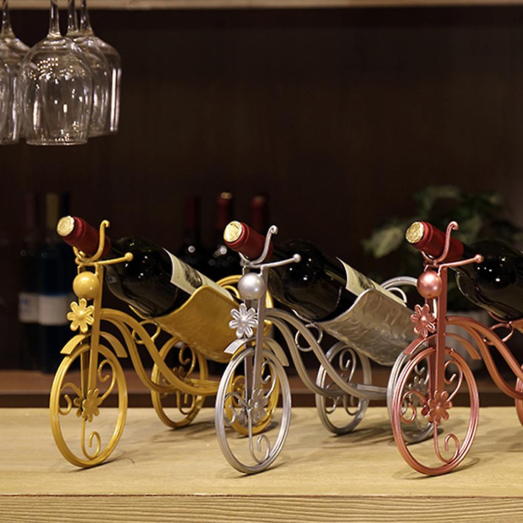 Vintage Bicycle Shaped Wine Holder Wrought Iron Tricycle Bike Wine ...