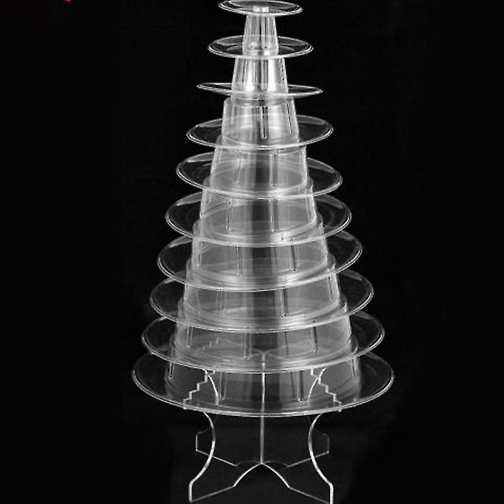 10 Tiers Macaron Tower Macaroon Display Stand Baby Shower Birthday ...