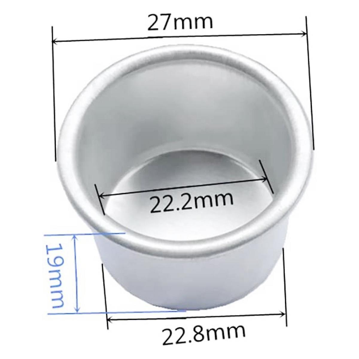 100pcs Metal Candle Inserts, Candlestick Holder Cup Metal Candle Cups ...