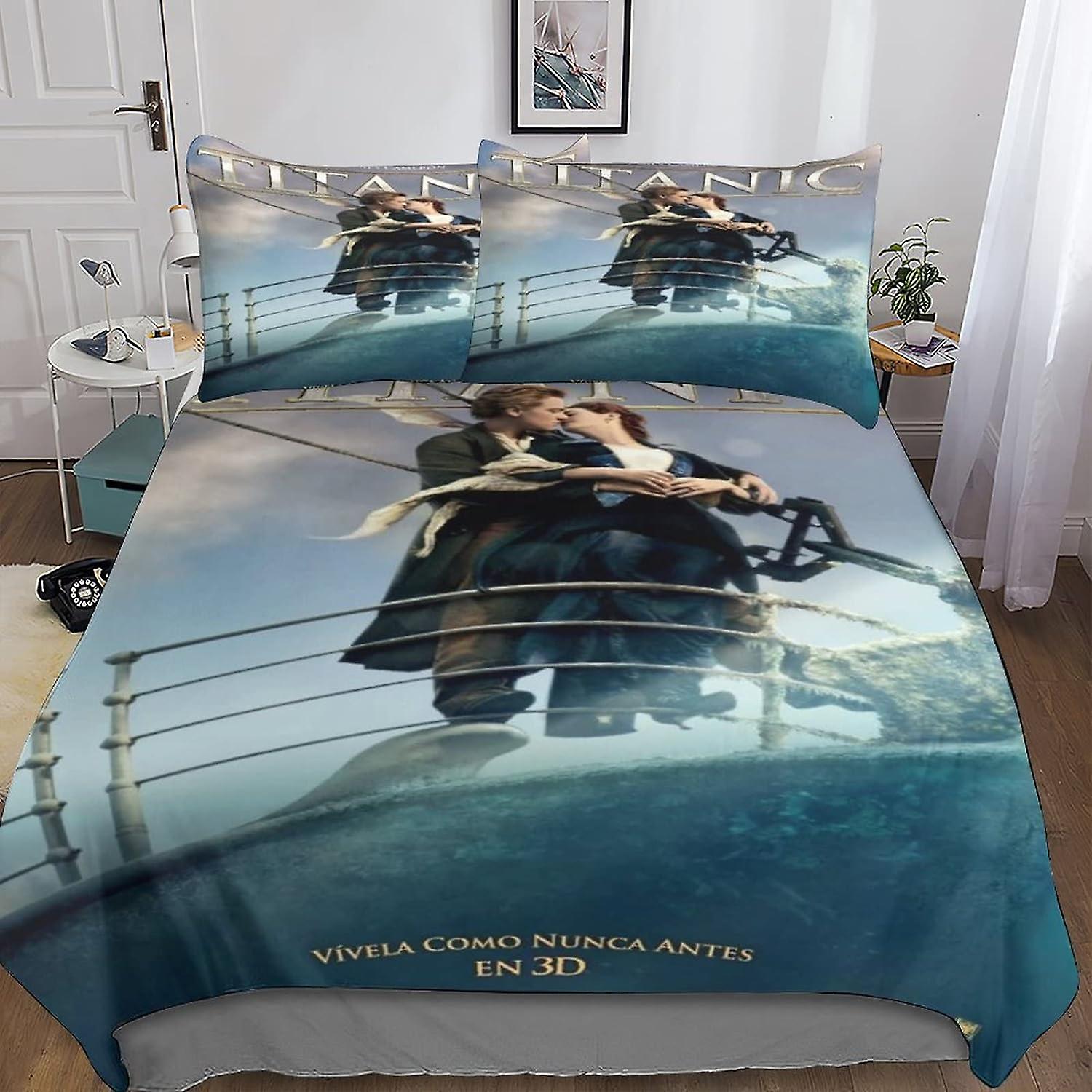 Titanic Quilt Cover Bedding Set 3D Printed Jack And Rose Motion Picture ...