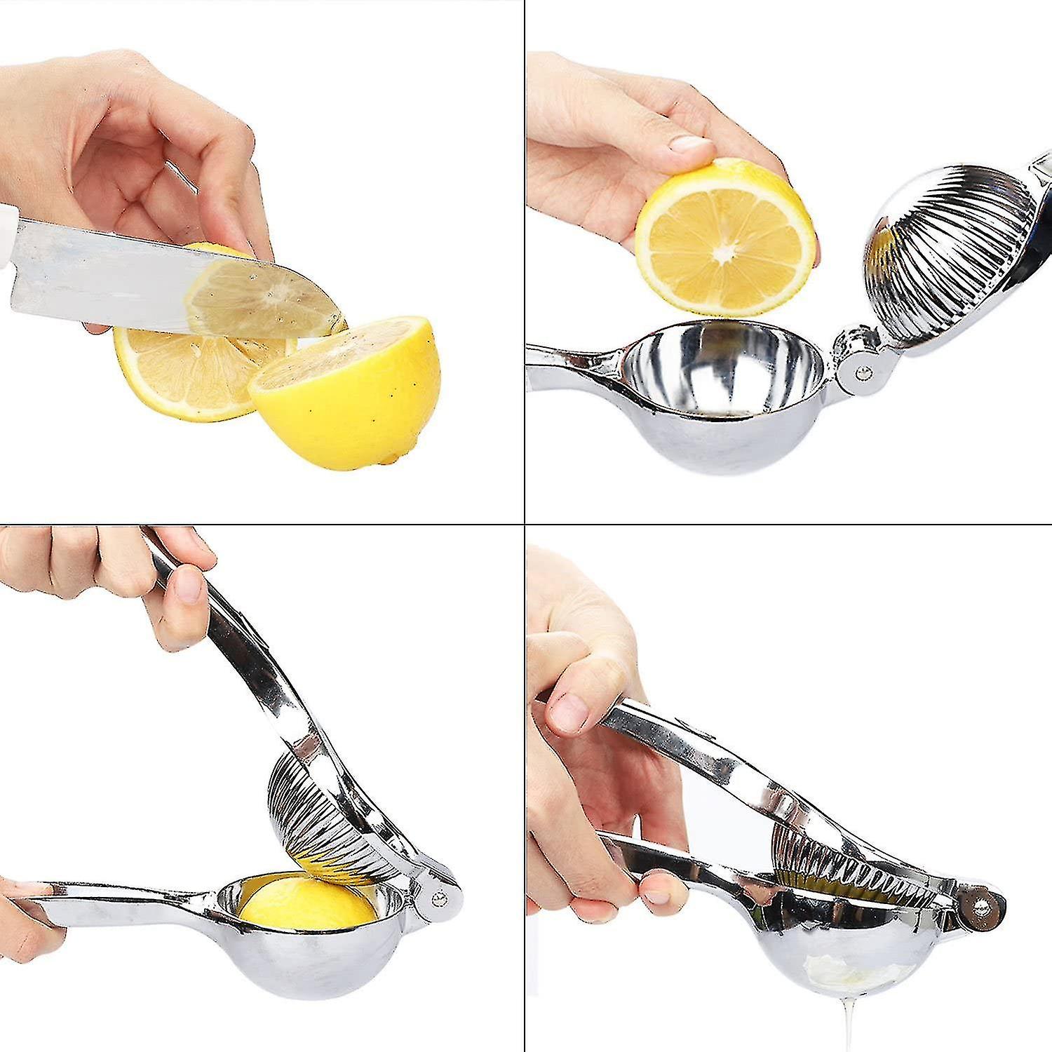 Manual Lemon Squeezer Heavy Duty, Premium Metal Lemon Orange Lime ...