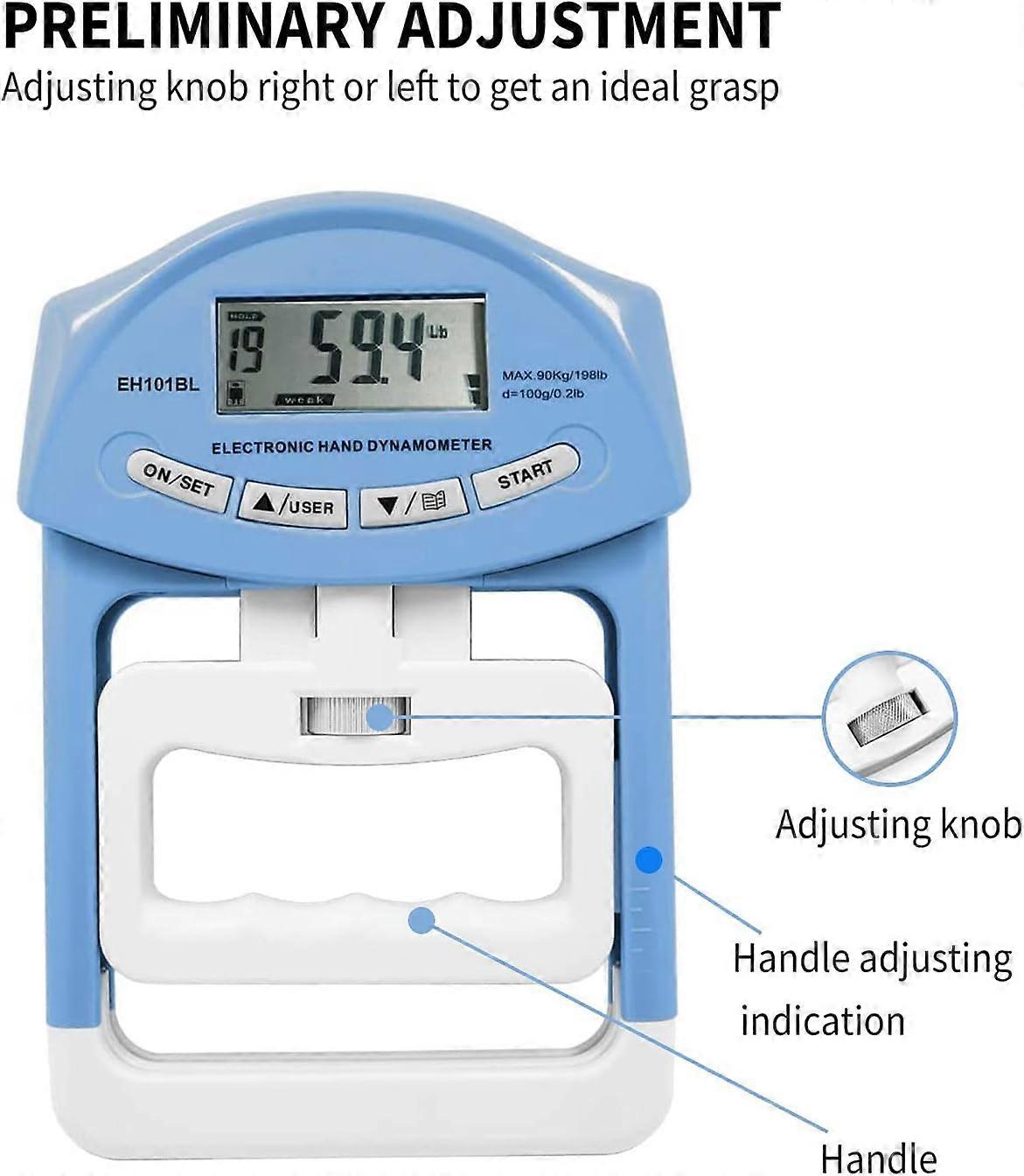 Hand Dynamometer Digital Hand Dynamometer Hand Exercise Hand Grip ...
