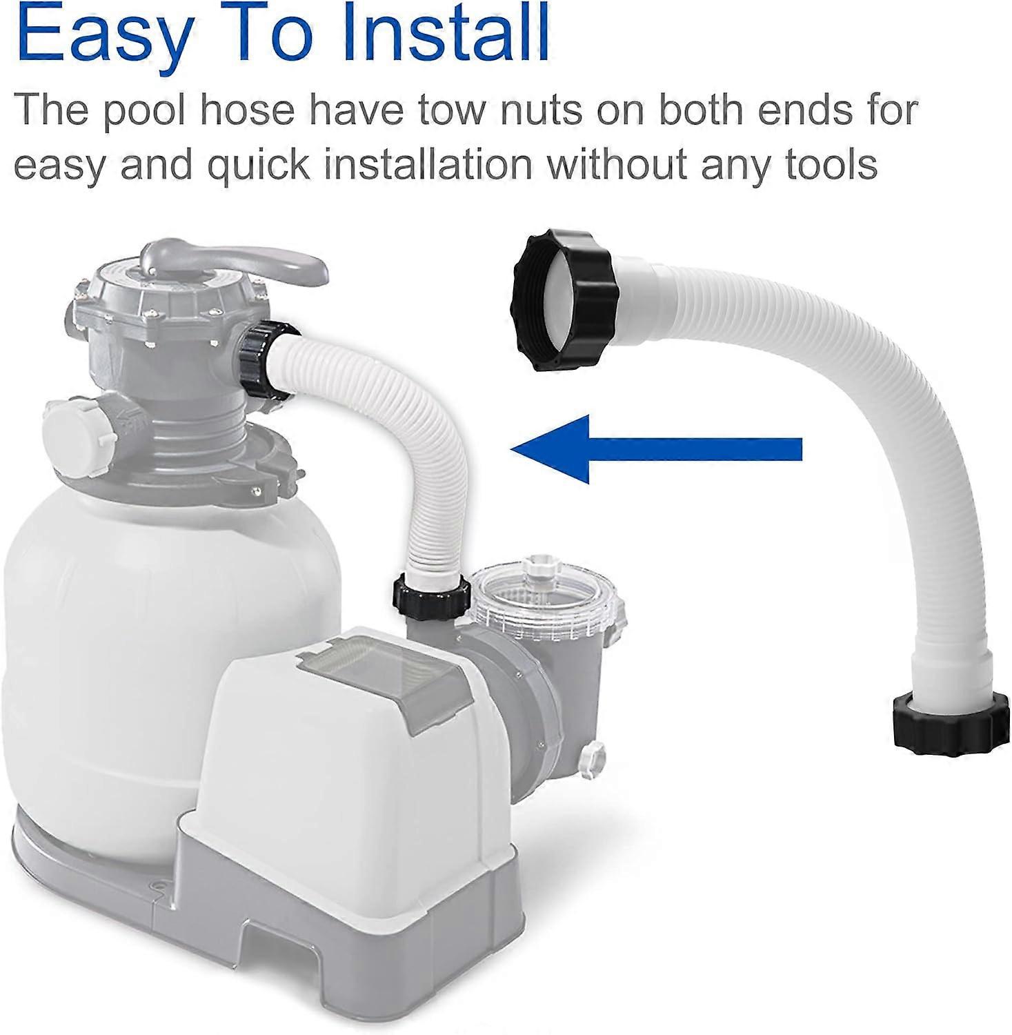 INTEX filter pump hose - 38 mm 150 cm/59inch - Swimming pool hose ,for ...