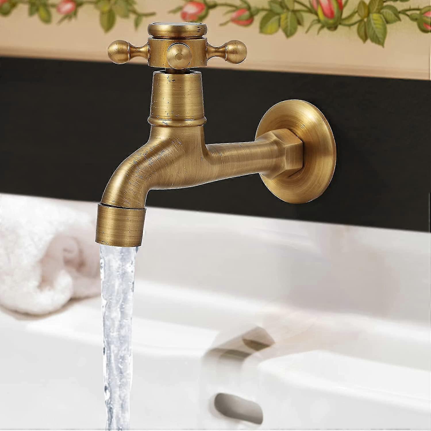 European Wall Mounted Water Faucet - G1/2" Classic Water Tap Wall ...