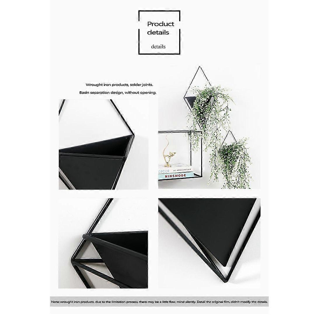 Triangular Hanging Pot Indoor Outdoor Modern Flower Plant Hanging ...