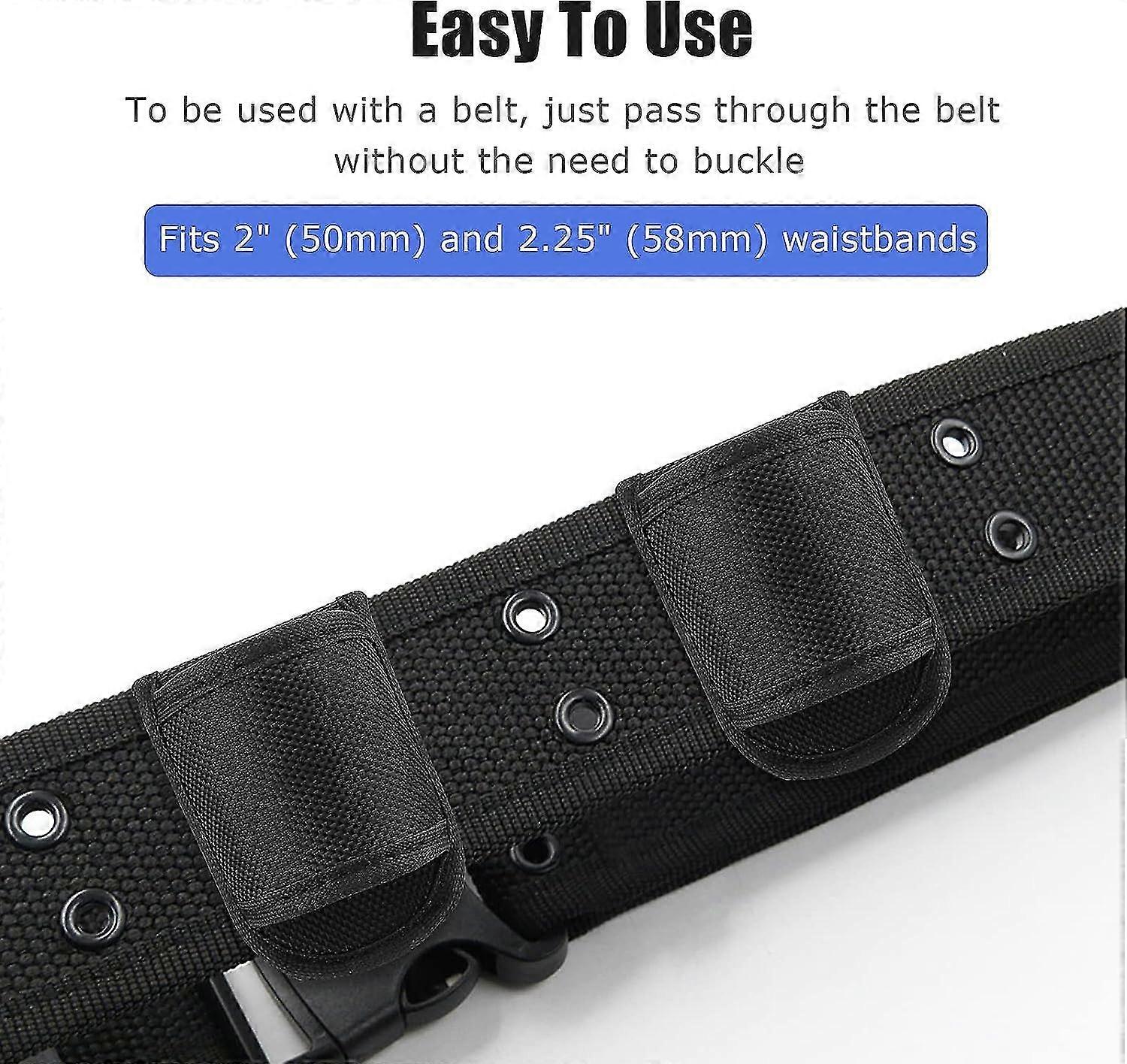 Flashlight Holster For Duty Belt Open Top D Cell Compact Light Holder ...