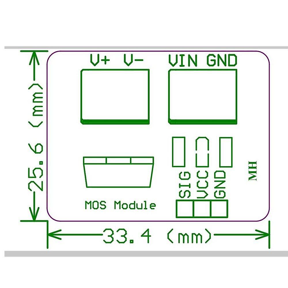 0-24V haut mosfet bouton irf520 mos module de pilote pour arduino mcu ...