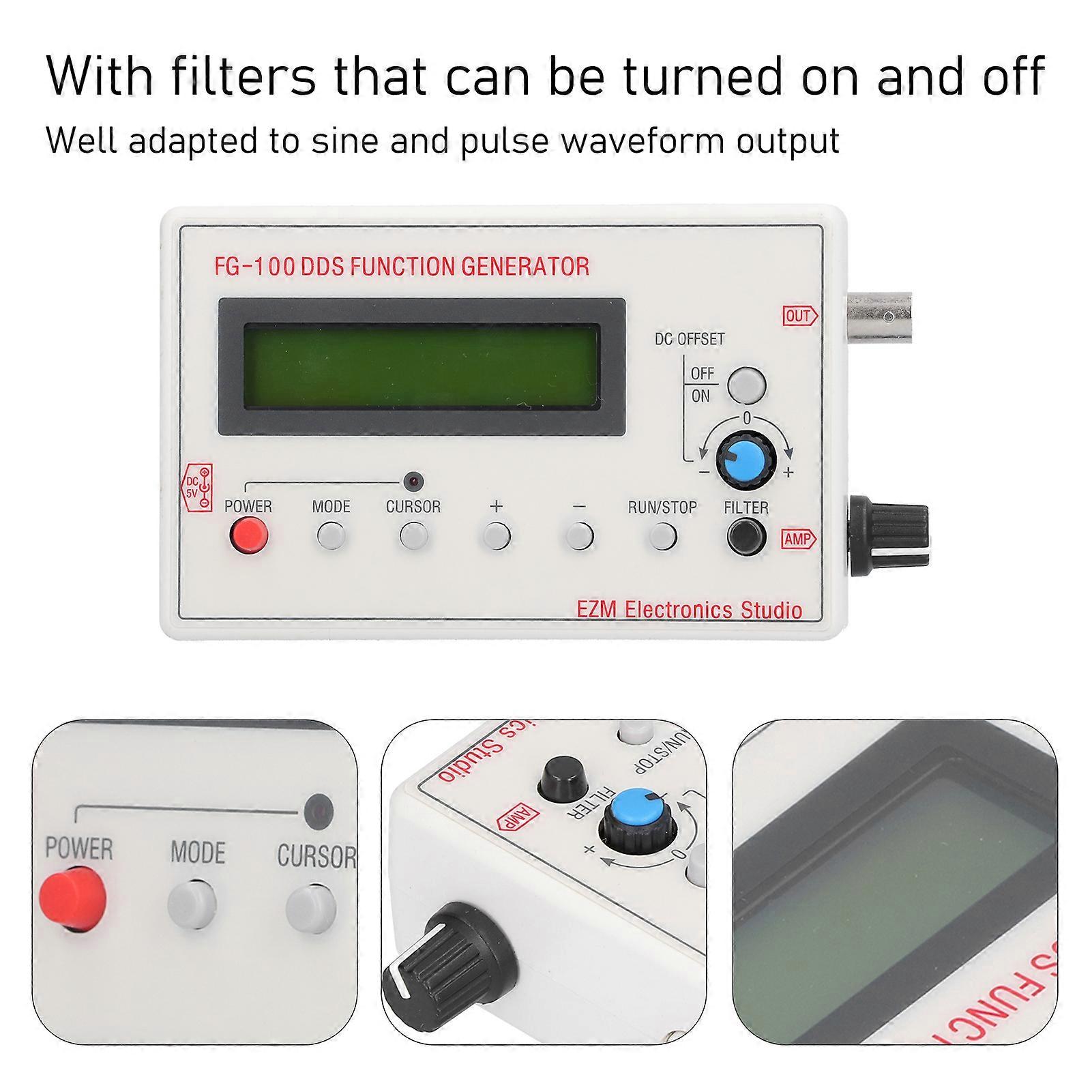 DDS Function Generator Waveform Signal Source with Frequency Counter ...